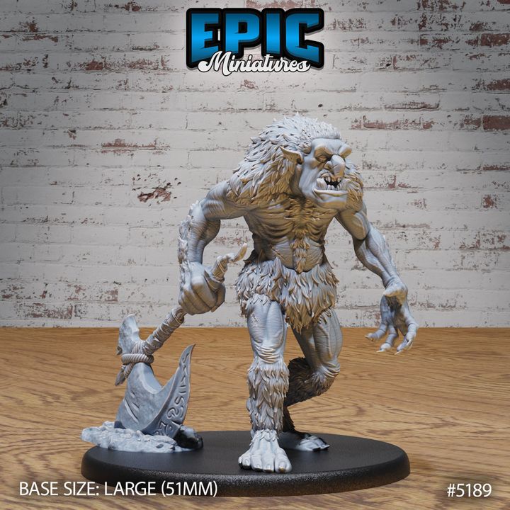 3D Printable Grendel Set / Forest Claw Monster / Snowy Giant Beast / Humanoid Predator ...